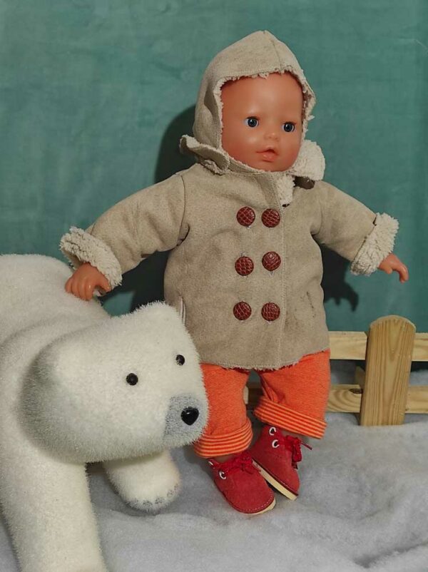 Canadienne pour poupon 42 cm - Héloïse & Adémard